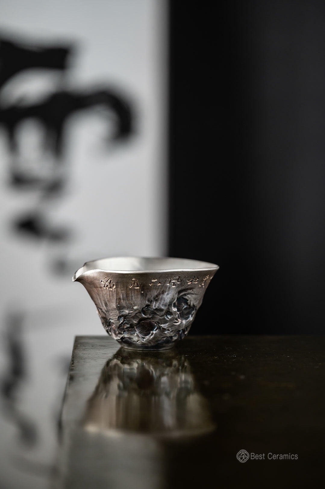 Handcrafted Dehua Porcelain Silver Mountain Fairness Cup|Best Ceramics
