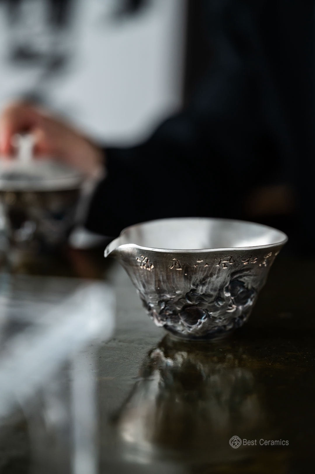 Handcrafted Dehua Porcelain Silver Mountain Fairness Cup|Best Ceramics