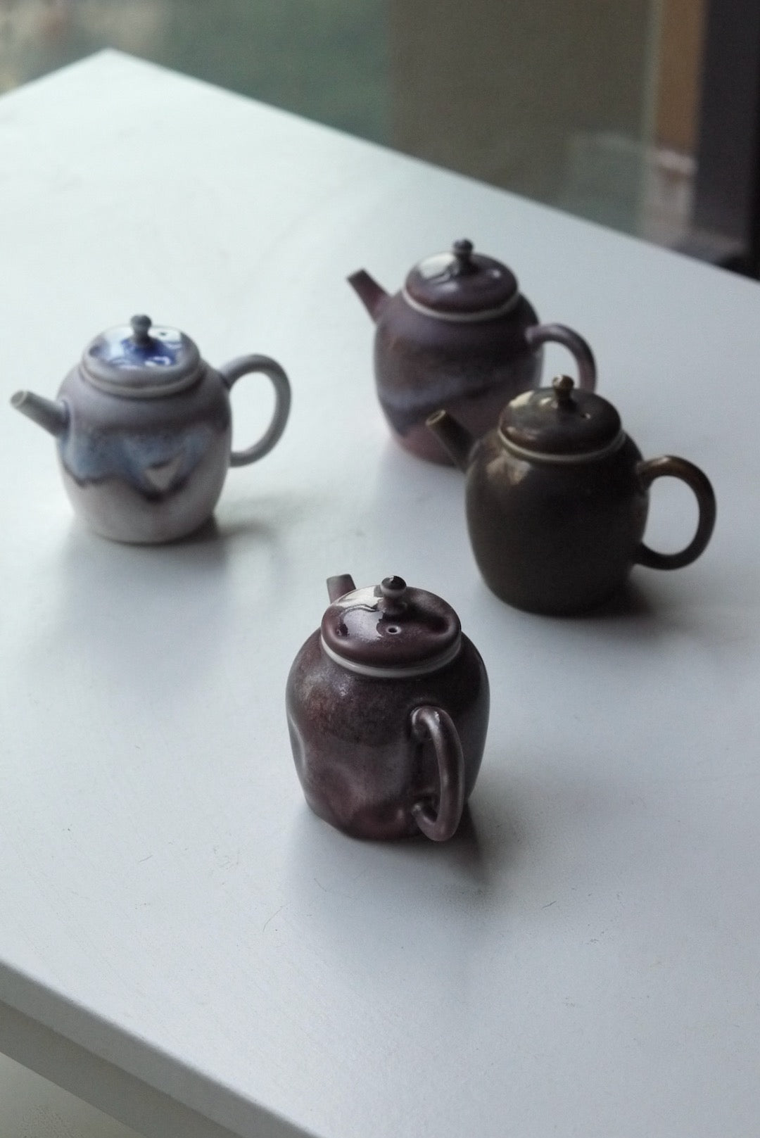 Wabi-Sabi Teapot 140ml Kiln-Altered Glaze Crackle Texture | Best Ceramics